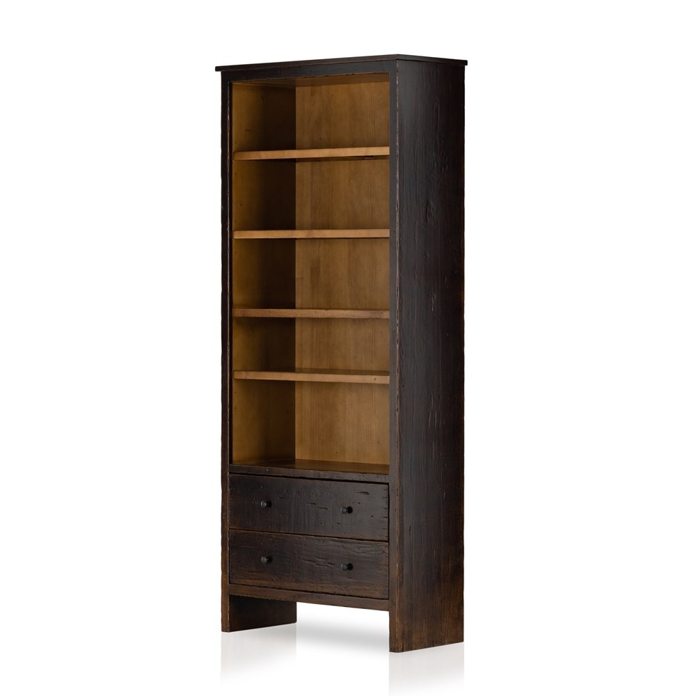 Four Hands Macgregor Bookcase Distressed Walnut 233572-001 - Portland ...