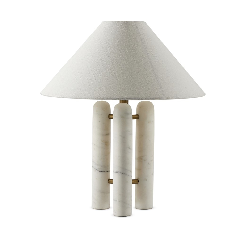 Four Hands Medici Table Lamp Chrcl And White Mrbl 233066-004 - Portland ...