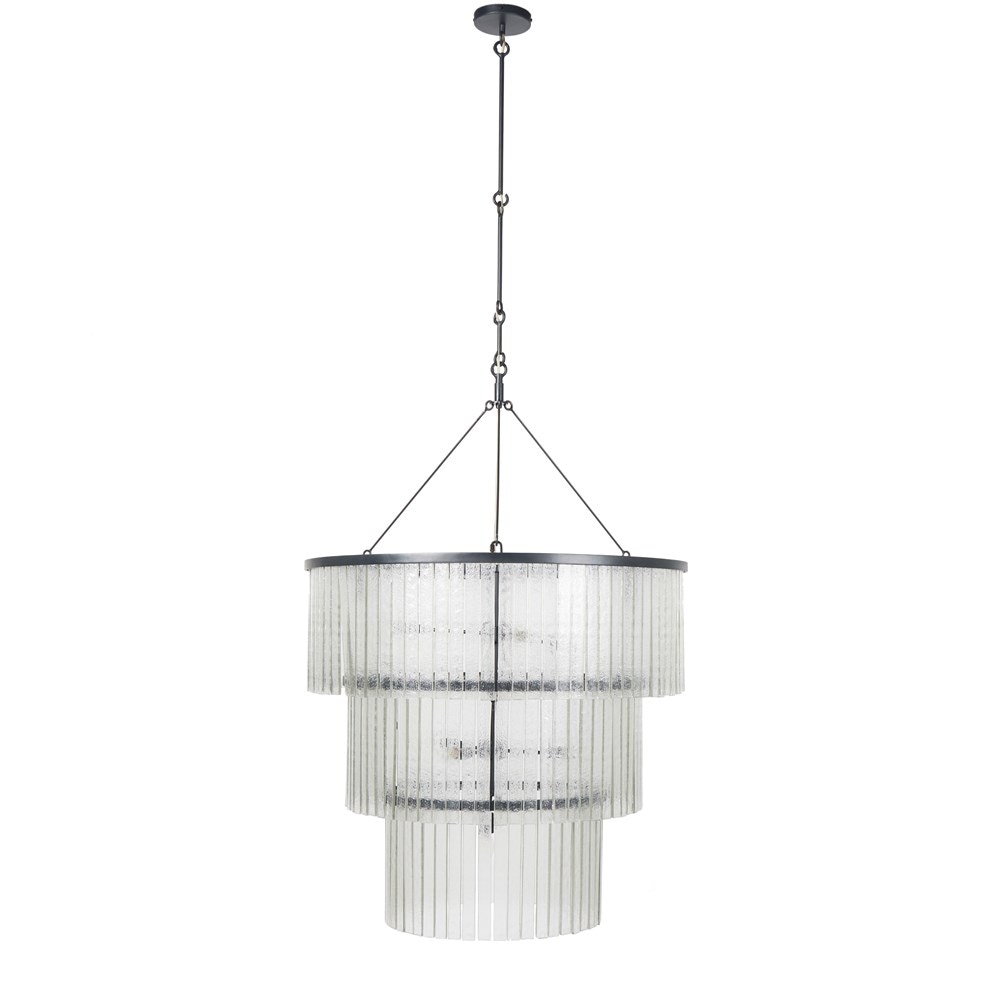 Four Hands Meredith Large Chandelier Clr Txt Glass 237709-002 ...