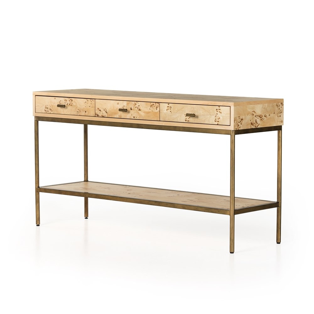 Four Hands Mitzie Console Table Mappa Burl 229262-001 - Portland, OR ...
