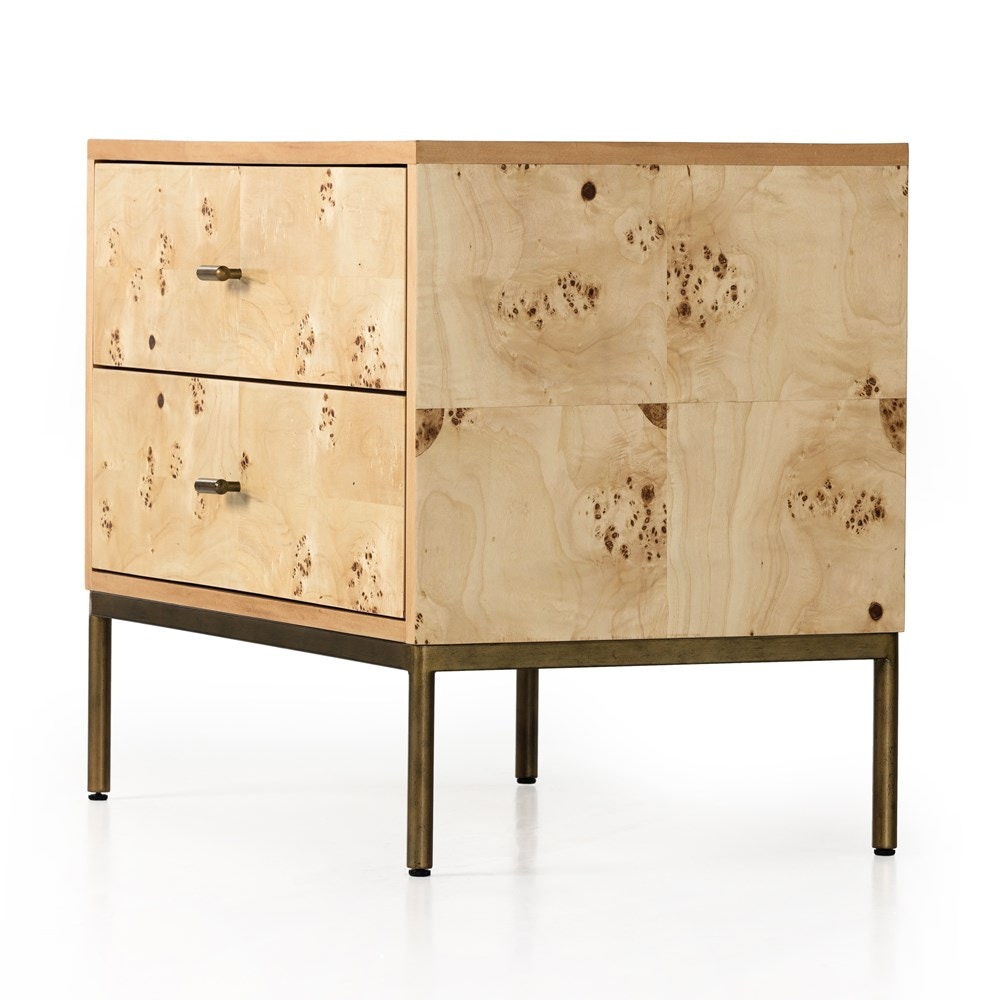 Four Hands Mitzie Nightstand Mappa Burl 230387-002 - Portland, OR | Key ...