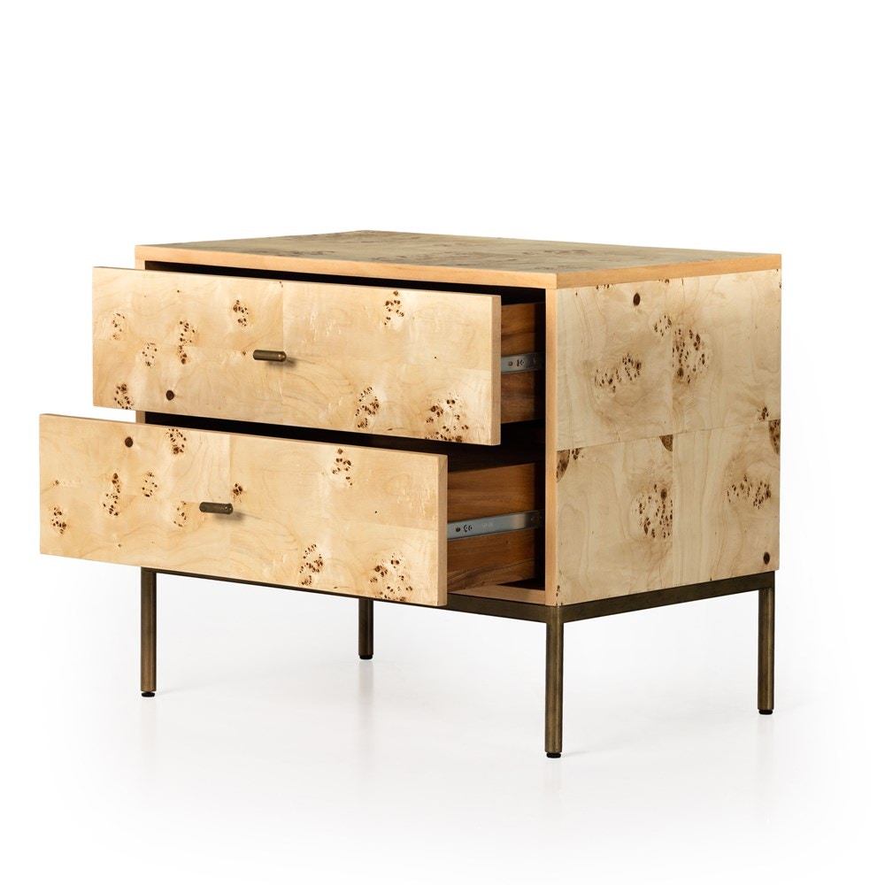 Four Hands Mitzie Nightstand Mappa Burl 230387-002 - Portland, OR | Key ...