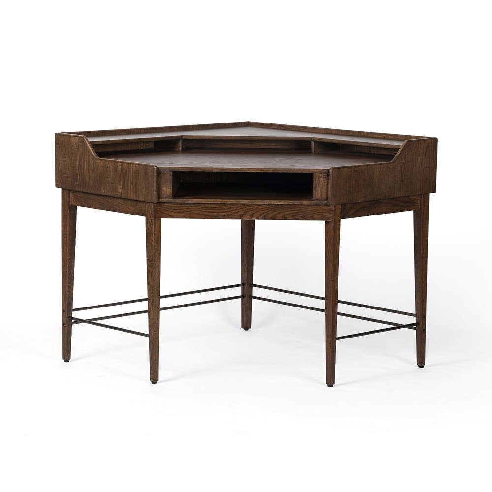 Four Hands Moreau Modular Corner Desk Dark Toasted 226472-001 ...