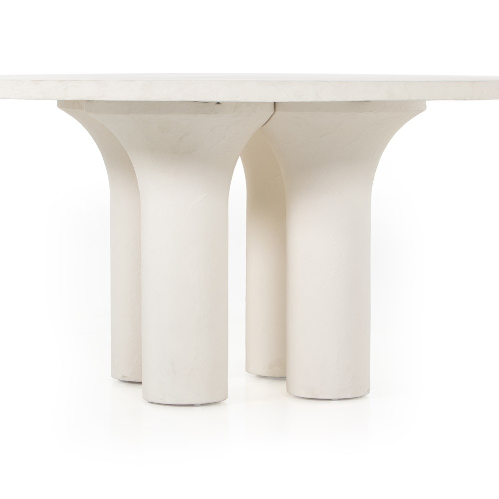 Four Hands Parra Round Dining Table Plaster Molded 237447-001 ...