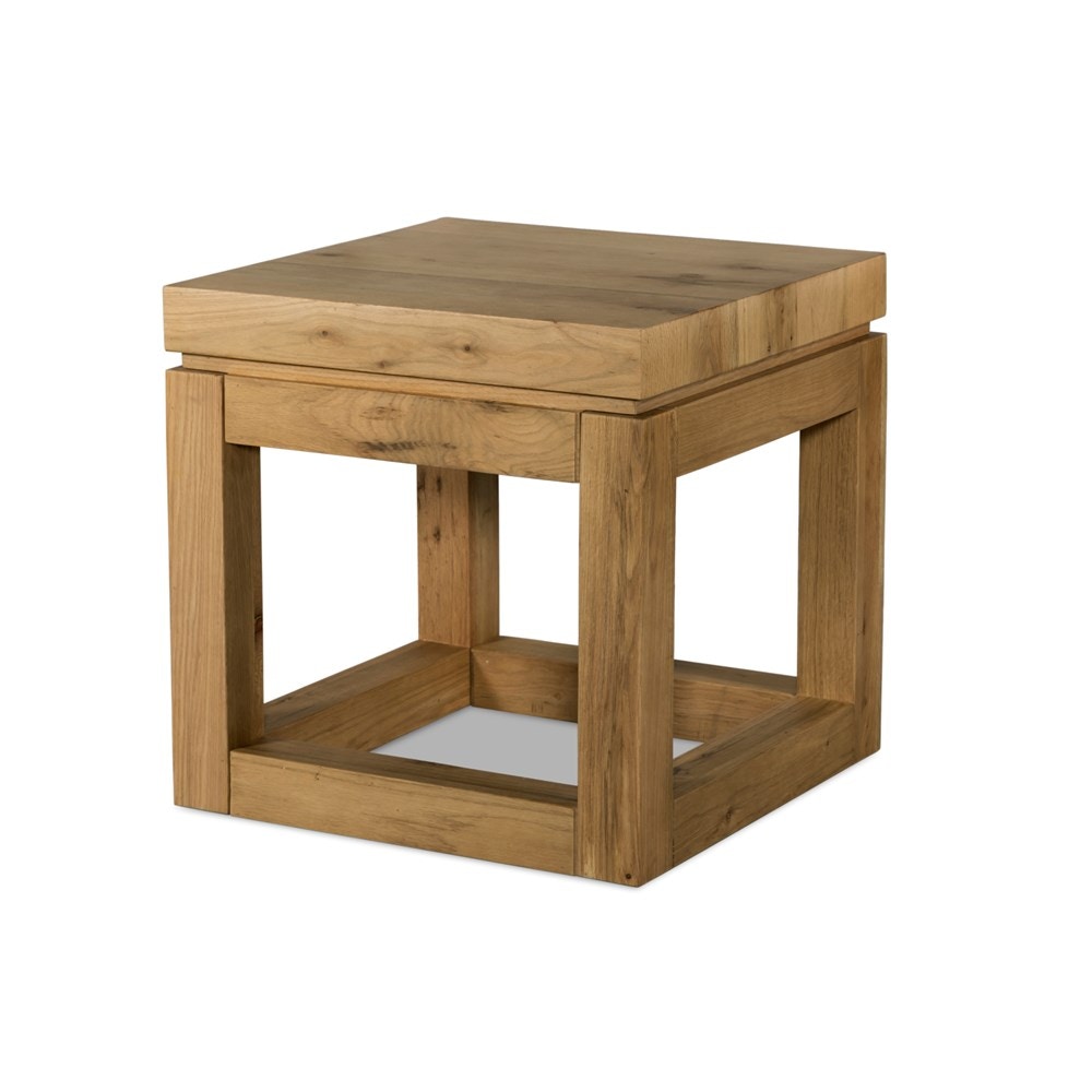 Four Hands Parsons End Table W Floating Top Caramel 236270-001 ...