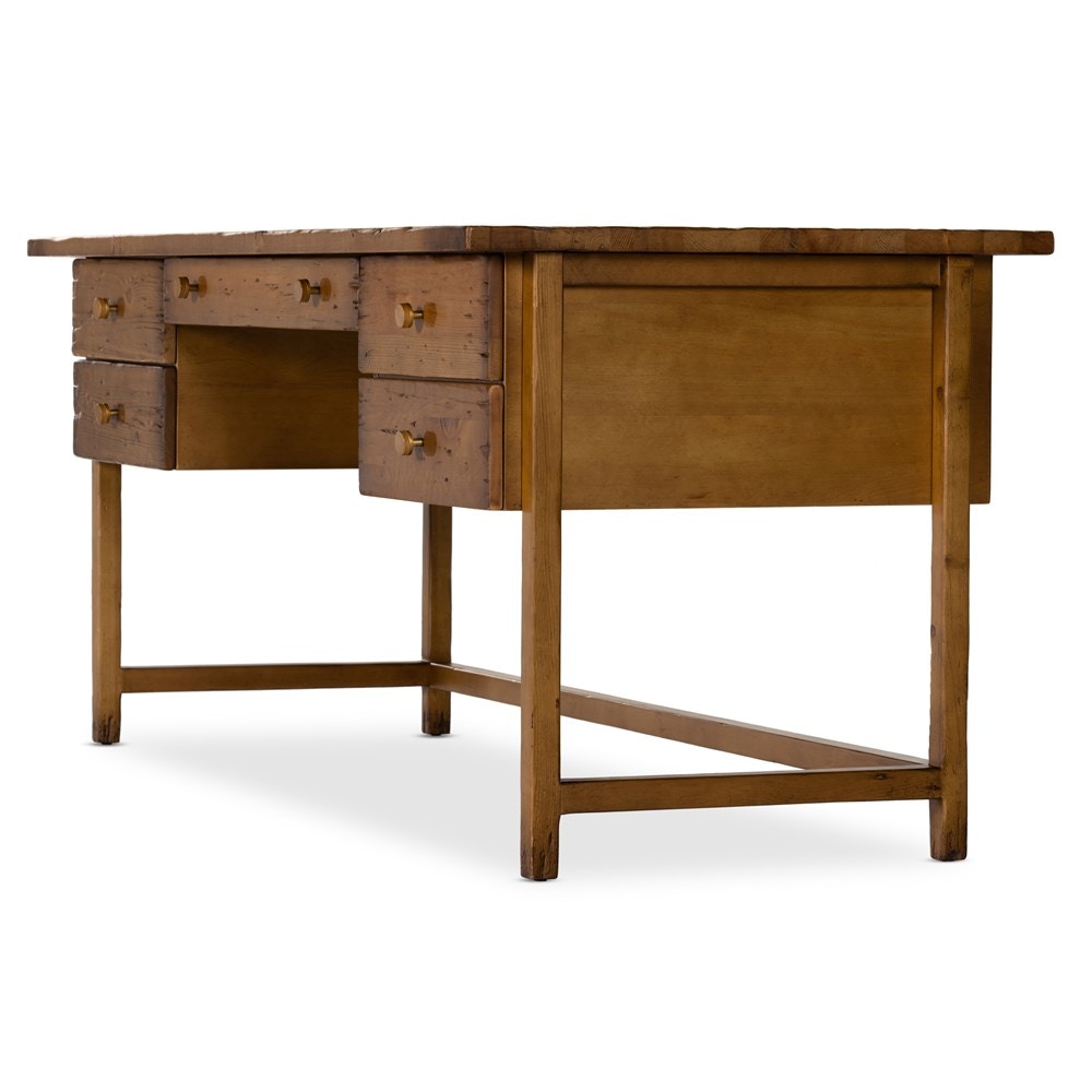 Four Hands Reign Desk Waxed Pine 232718-001 - Portland, OR | Key Home ...
