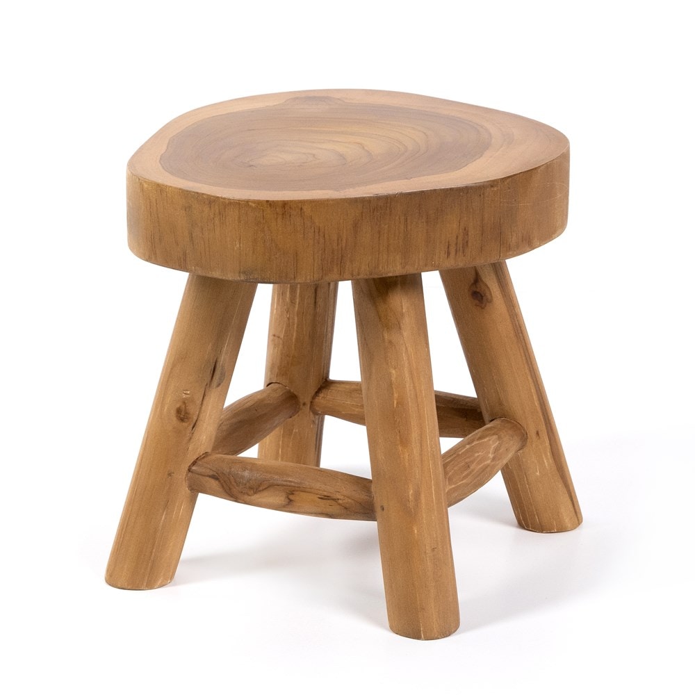Four Hands Rudio Outdoor Stool Natural Teak 227668-001 - Portland, OR ...