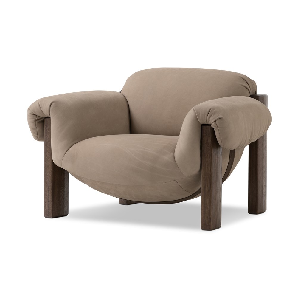 Four Hands Samena Chair Nubuck Sand 242115-001 - Portland, OR | Key ...