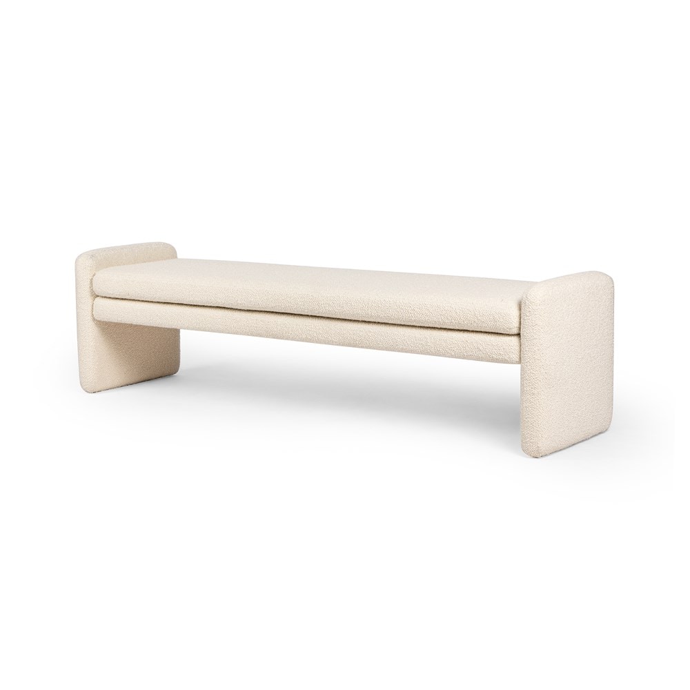 Four Hands Serena Accent Bench Durham Cream 239676-001 - Portland, OR ...