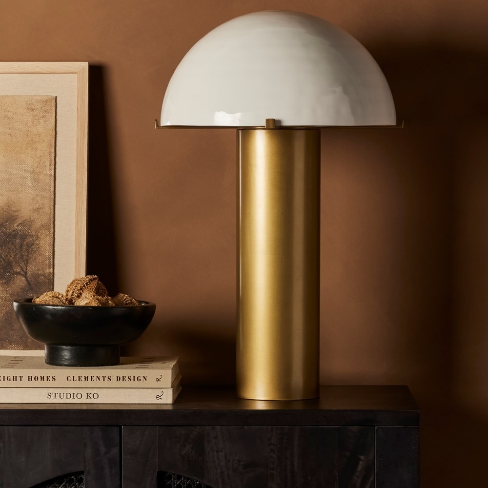 Four Hands Seta Table Lamp Light Antique Brass 228927-001 - Portland ...