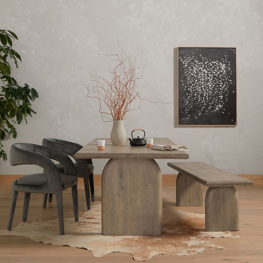 Four Hands Sorrento 94 inch Dining Table Aged Drift 224608-004 ...