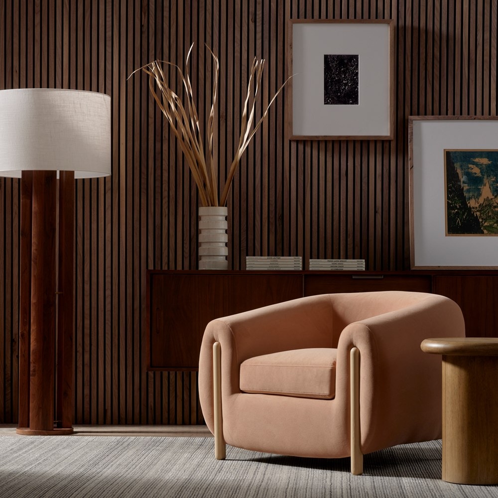 Four Hands Wayne Floor Lamp Natural Walnut 227347-001 - Portland, OR ...