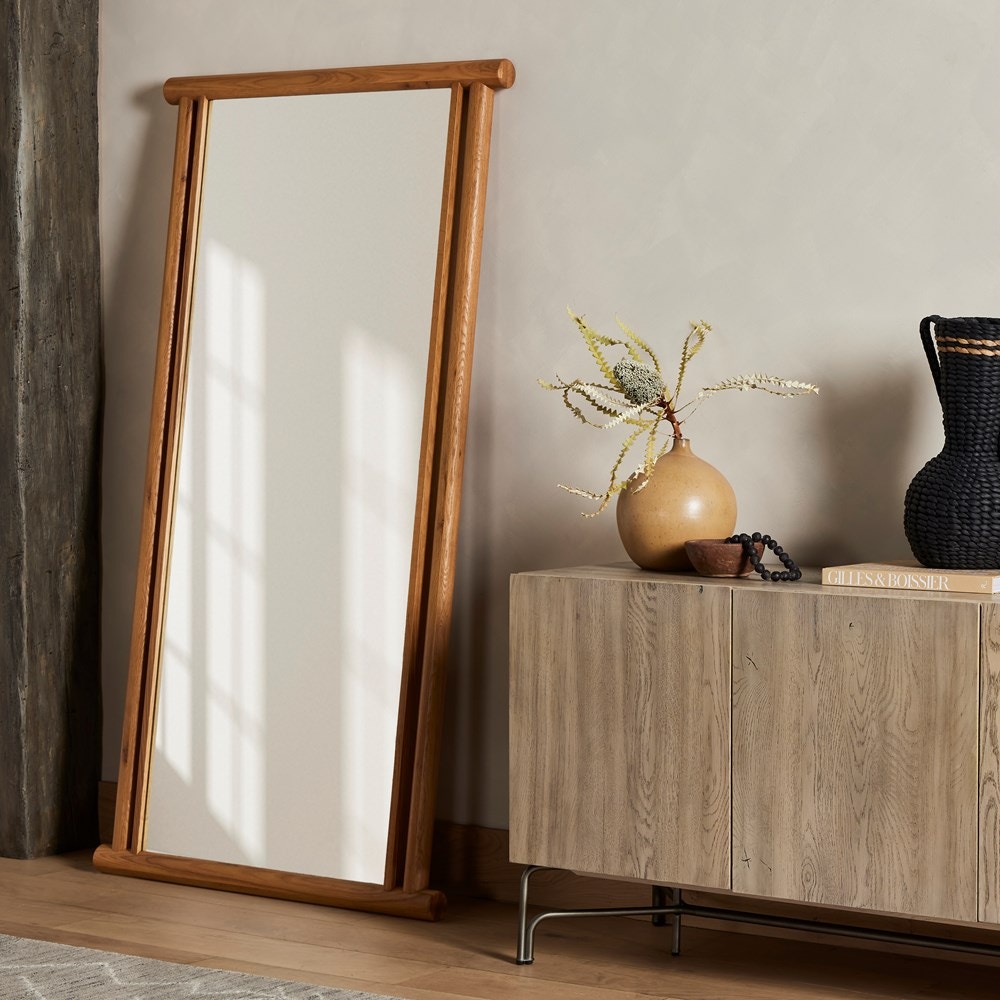 Four Hands Yoku Floor Mirror Natural Oak 234231-001 - Portland, OR ...