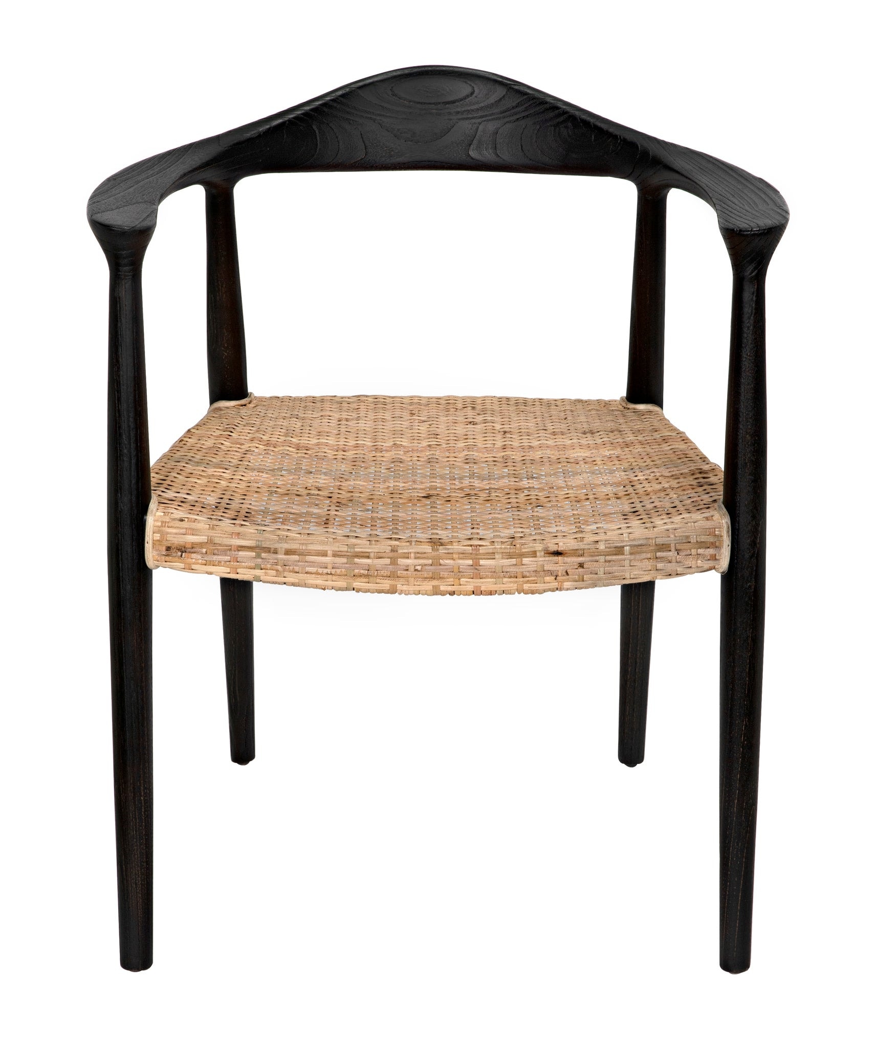 Noir Dallas Chair, Black Burnt with Rattan AE-36BB - Portland, OR | Key ...