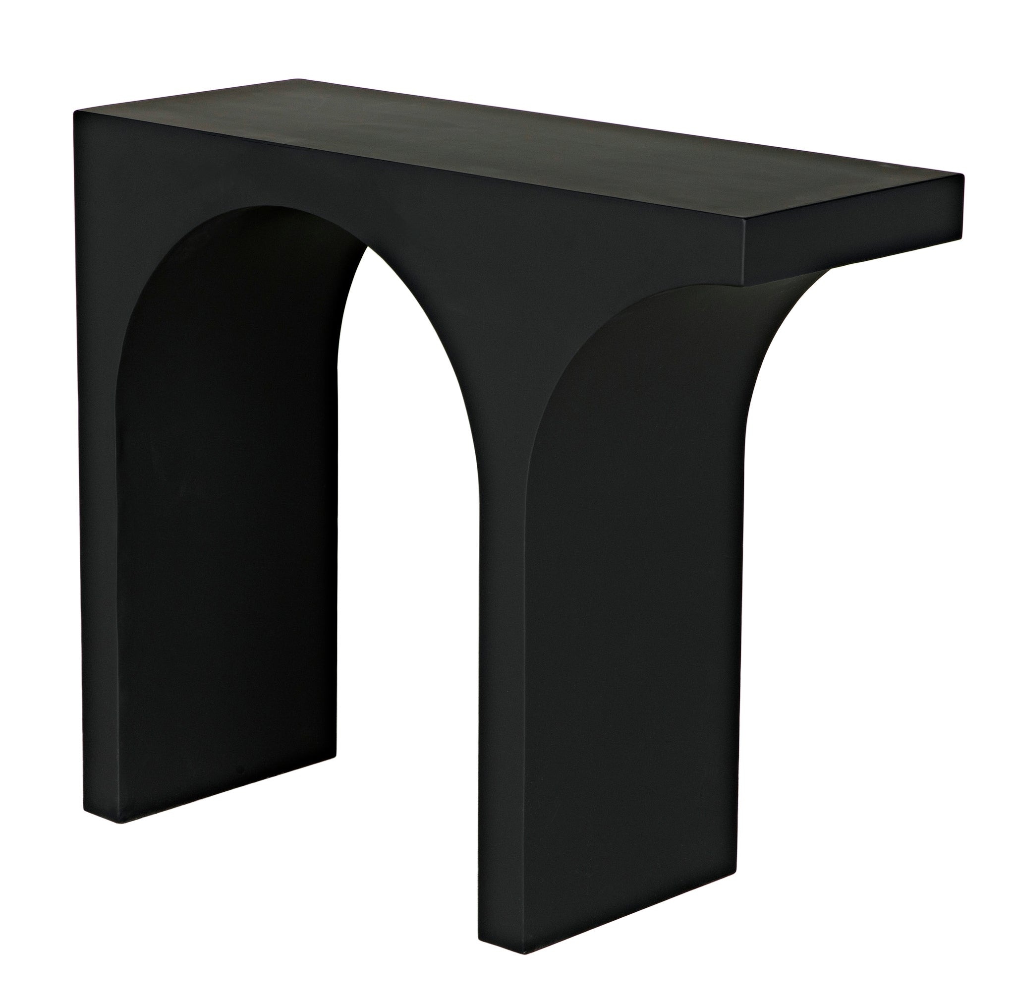 Noir Maximus Console/Side Table, Black Steel GCON396MTB - Portland, OR ...