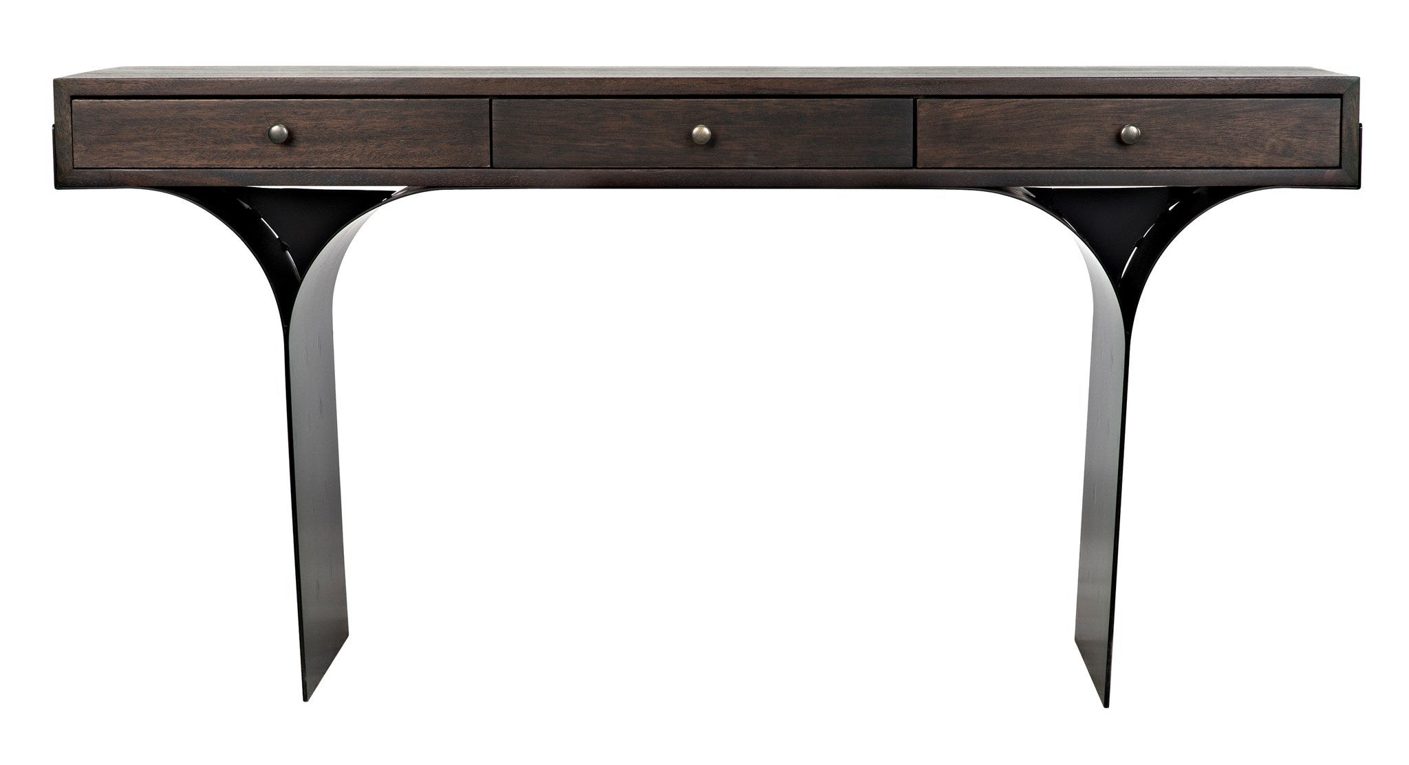 Noir Truss Desk, Ebony Walnut with Steel Legs GDES178EB - Portland, OR ...