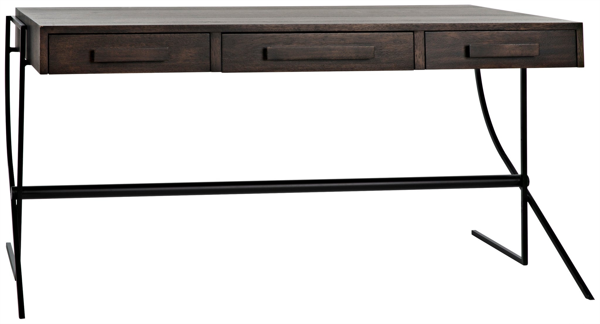 Noir Frank Desk, Ebony Walnut with Steel GDES181EB - Portland, OR | Key ...