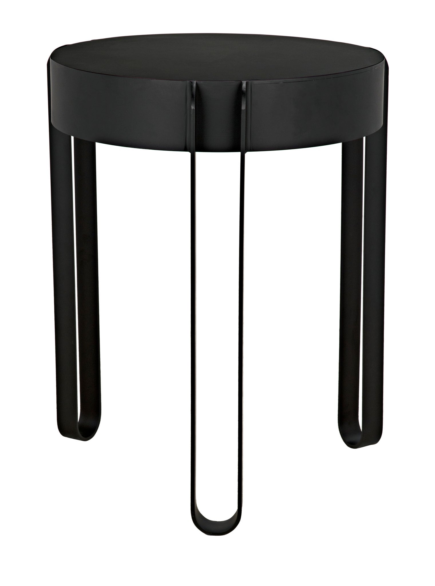 Noir Marcellus Side Table, Black Metal GTAB953MTB - Portland, OR | Key Home Furnishings