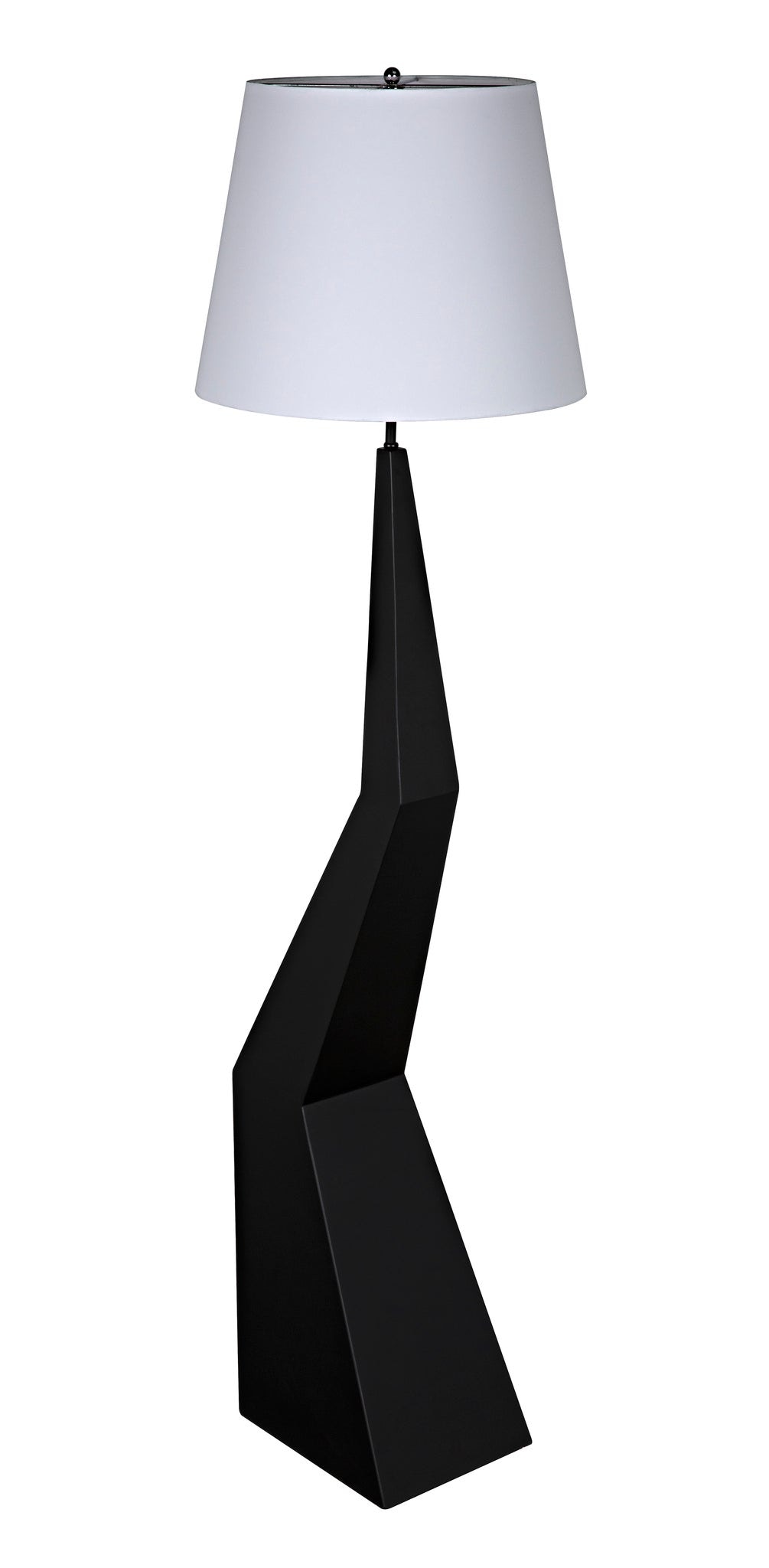 Noir Rhombus Floor Lamp with Shade, Black Metal LAMP779MTBSH - Portland ...