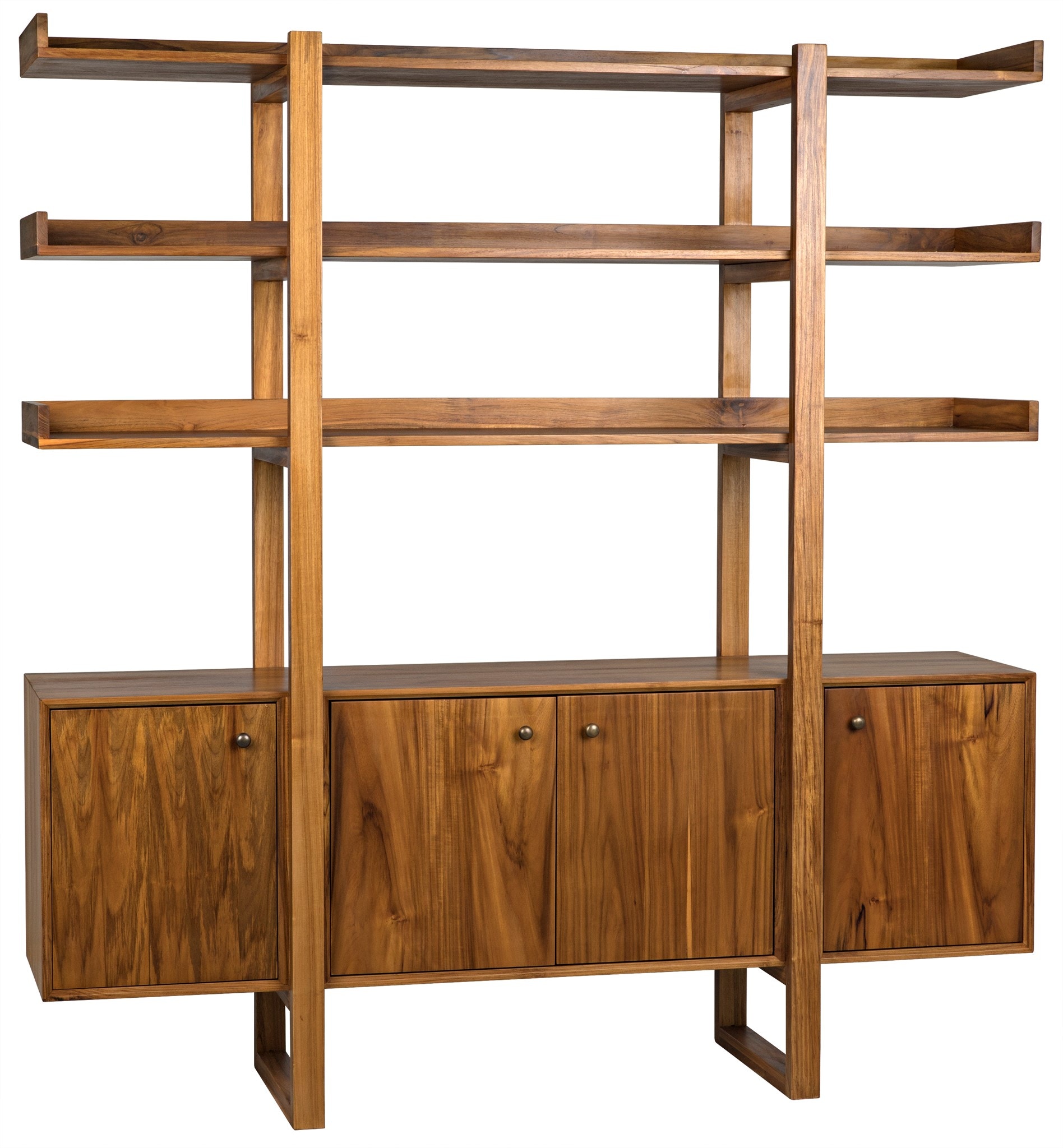 Noir Malistae Bookcase Bali Teak GBCS198BLT - Portland, OR | Key Home ...