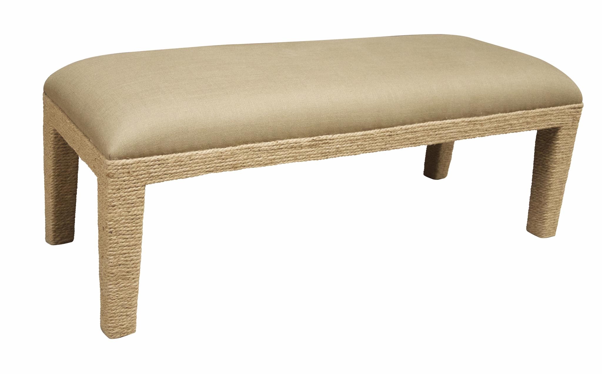 Noir Rope Bench GBEN122 - Portland, OR | Key Home Furnishings