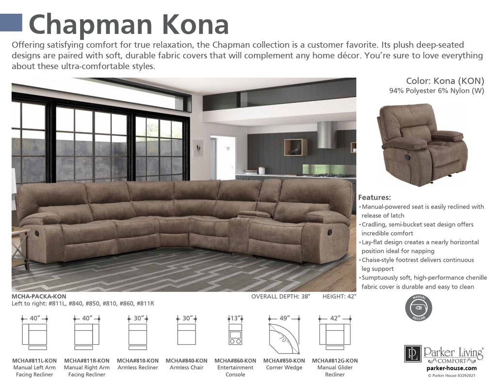 Parker House Chapman Sectional MCHA-PACKA-KON - Portland, OR | Key Home ...