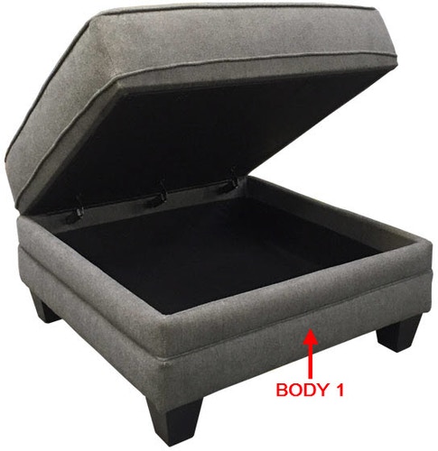 Stanton Small Square Storage Ottoman 39936 - Portland, OR | Key Home ...