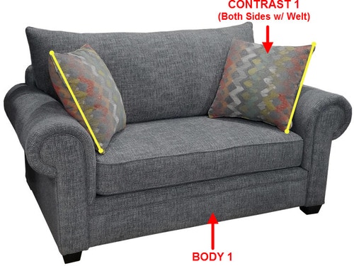 Stanton Double Chair 44344 - Portland, OR | Key Home Furnishings