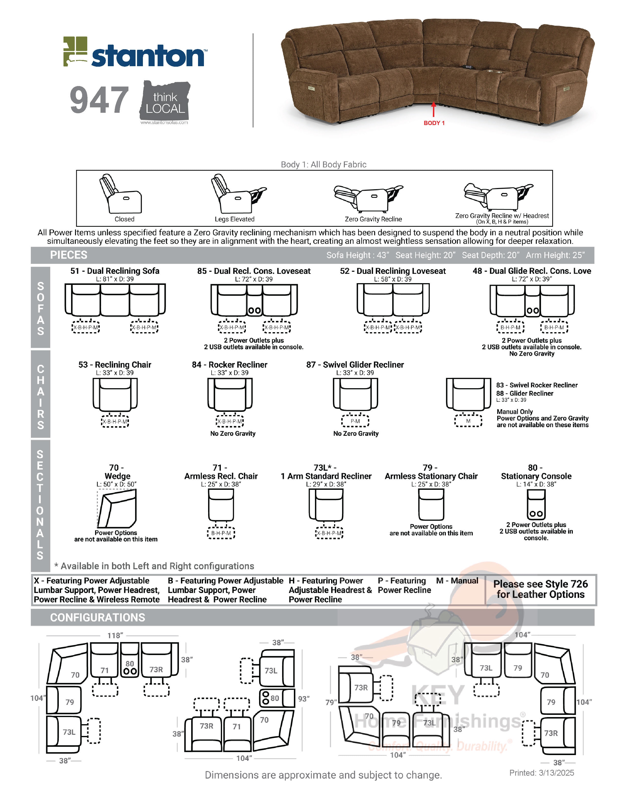 Stanton 94753B Recliner - Portland, OR | Key Home Furnishings