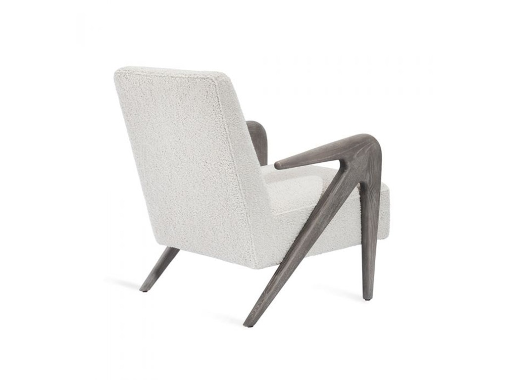 Interlude Home Living Room Angelica Lounge Chair - Haze Shearling ...