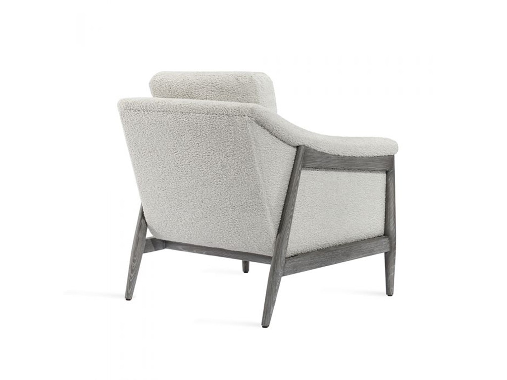Interlude Home Living Room Layla Occasional Chair - Haze Shearling ...
