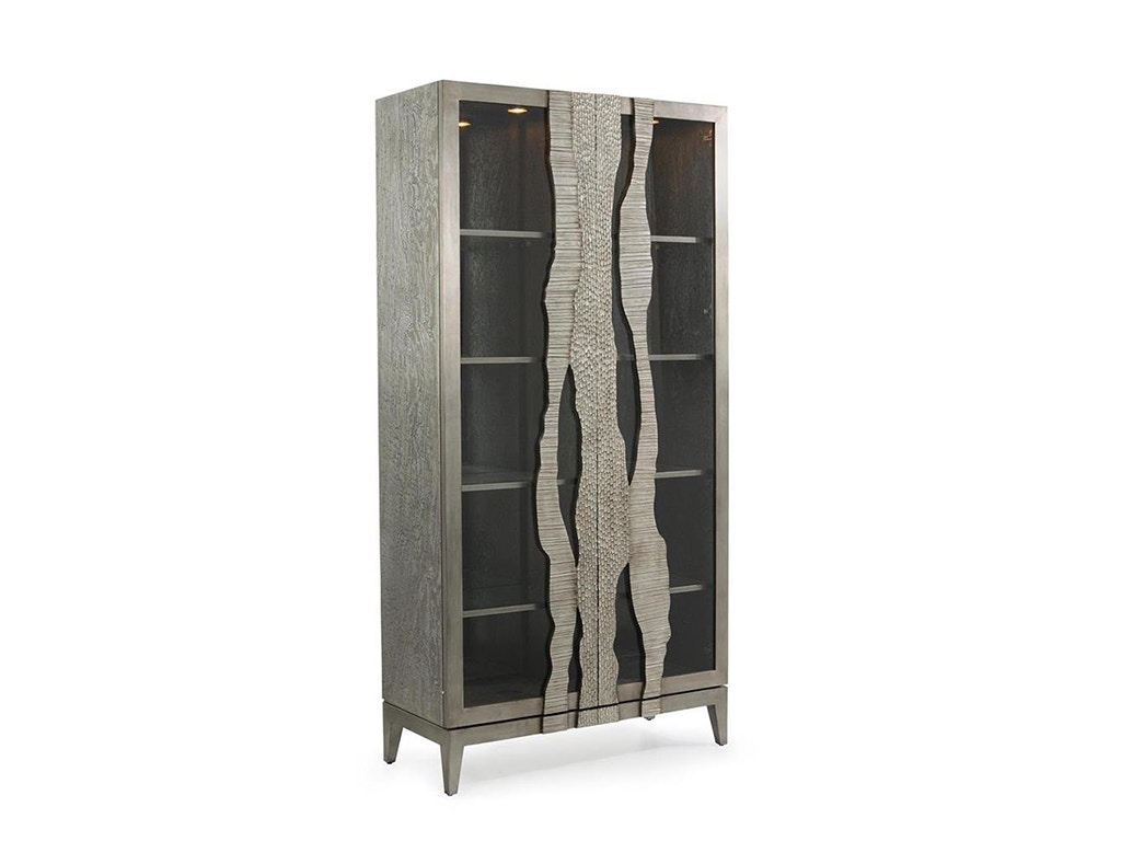 John Richard Living Room River's Edge Silver Display Cabinet EUR-04 ...