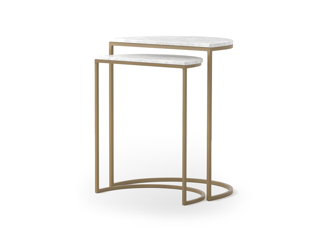 Four Hands Living Room ANE NESTING TABLES-IRON MATTE BRASS 101820-003 - Noel Furniture - Houston
