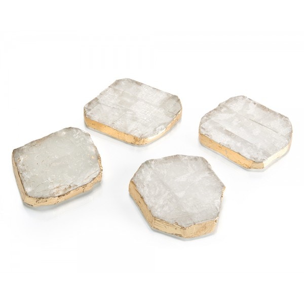 John Richard 4 SELENITE COASTERS JRA-11048S4 - Noel Furniture - Houston, TX