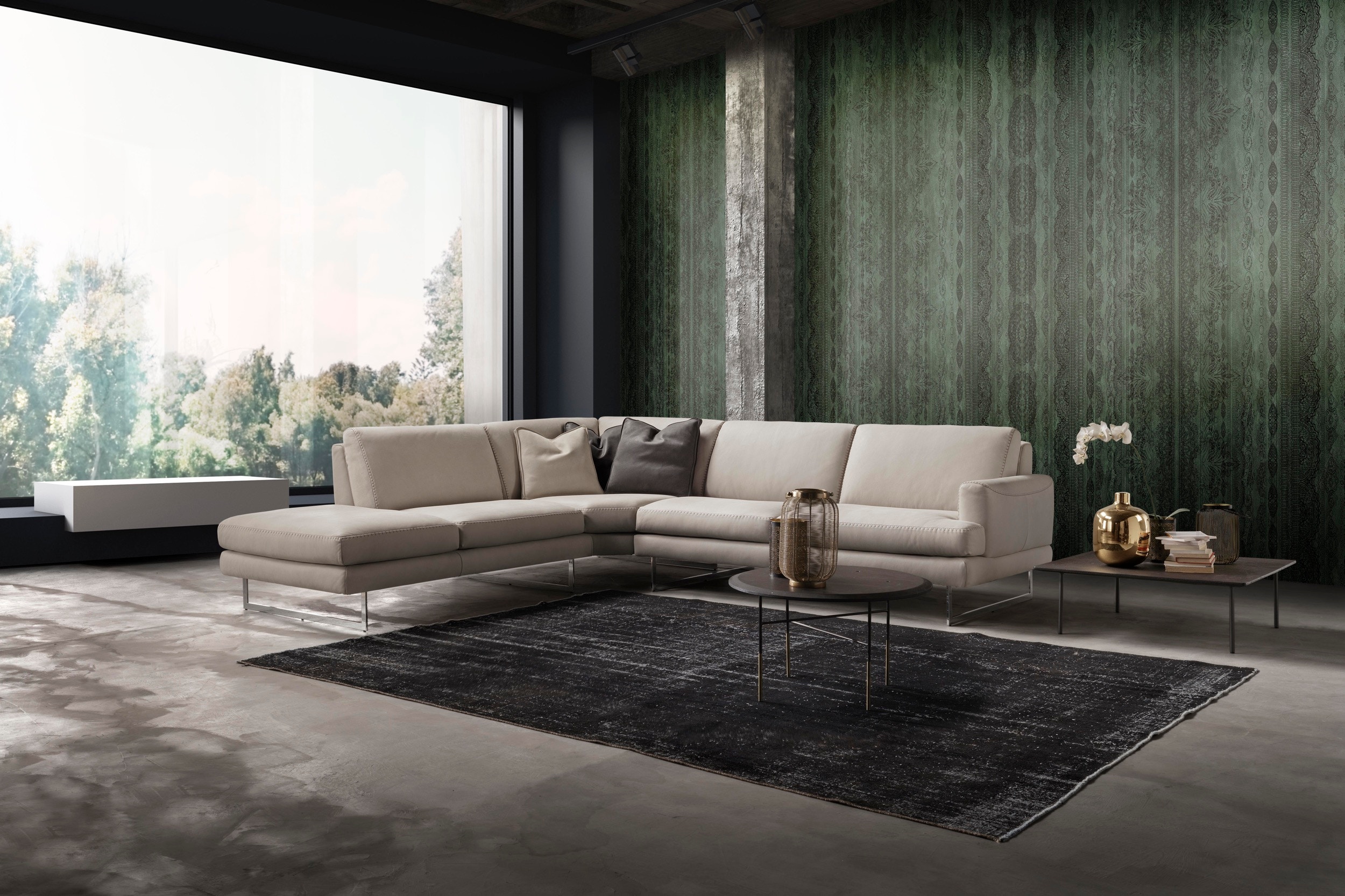 Bracci Living Room Narciso Sectional - Noel Furniture - Houston, TX
