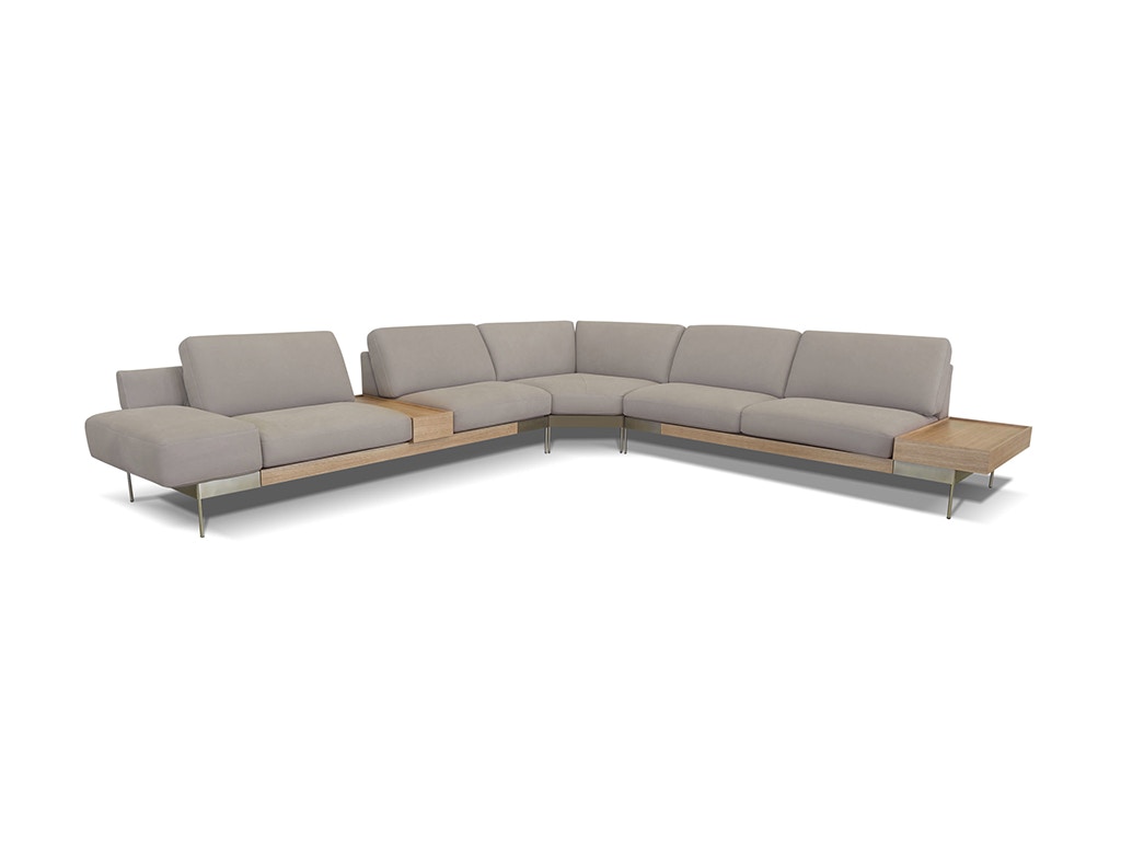 Bracci Living Room Plane Sectional - Noel Furniture - Houston, TX