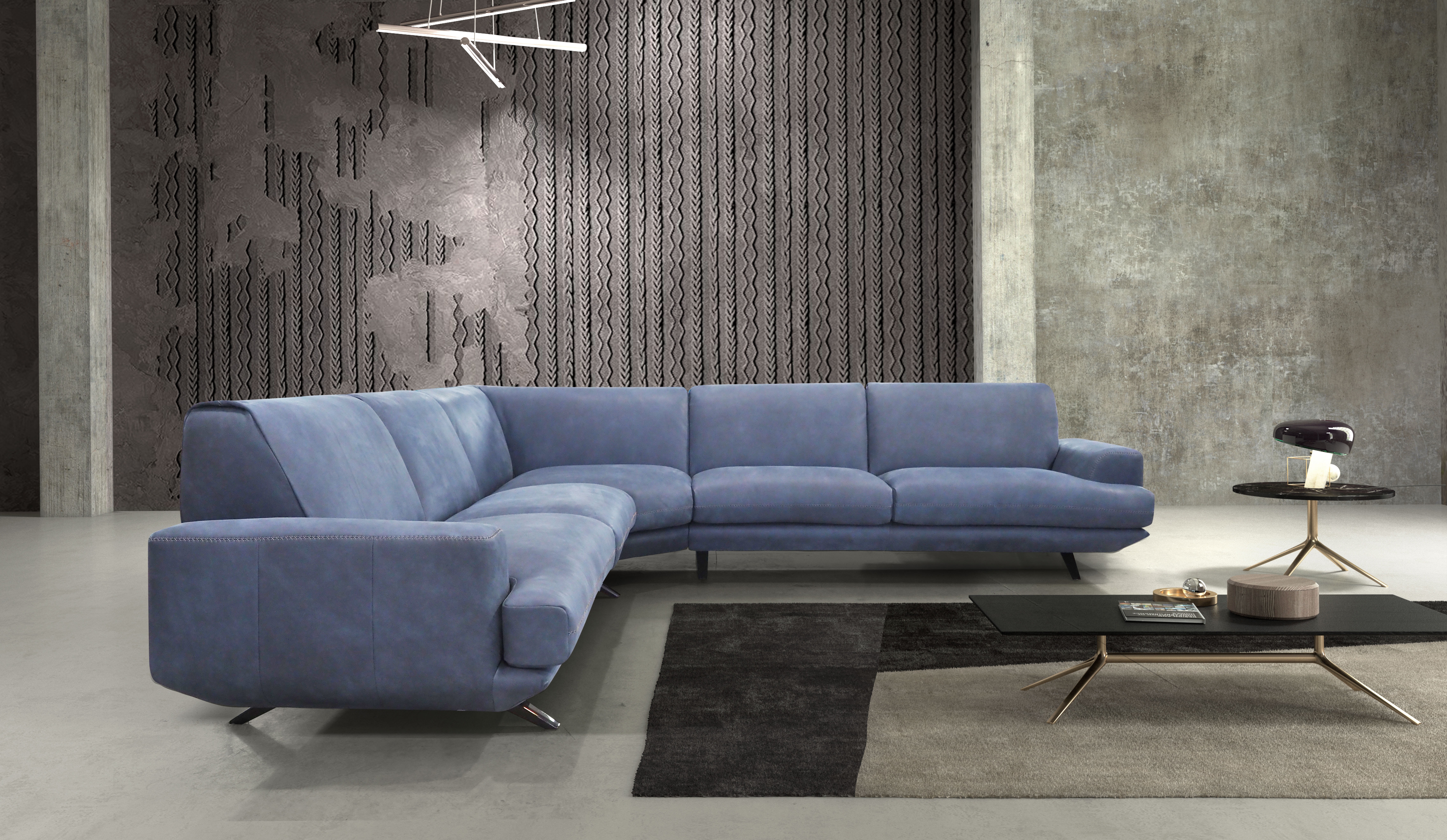 Bracci Living Room Trendy Sectional - Noel Furniture - Houston, TX