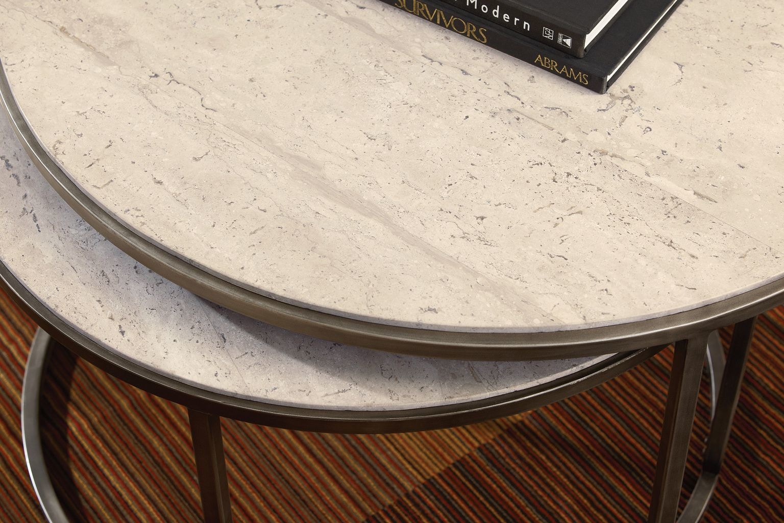Modern basics round cocktail table store