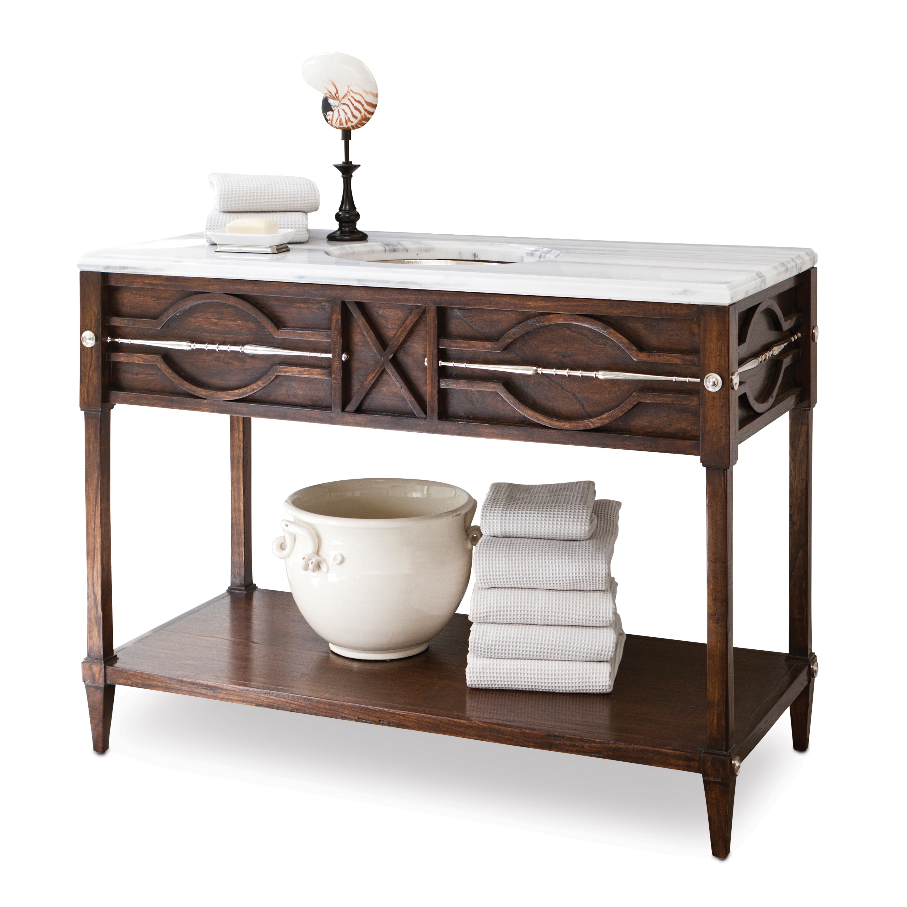 Ambella Home Spindle Sink Chest Walnut 17554-110-401 | Hickory ...