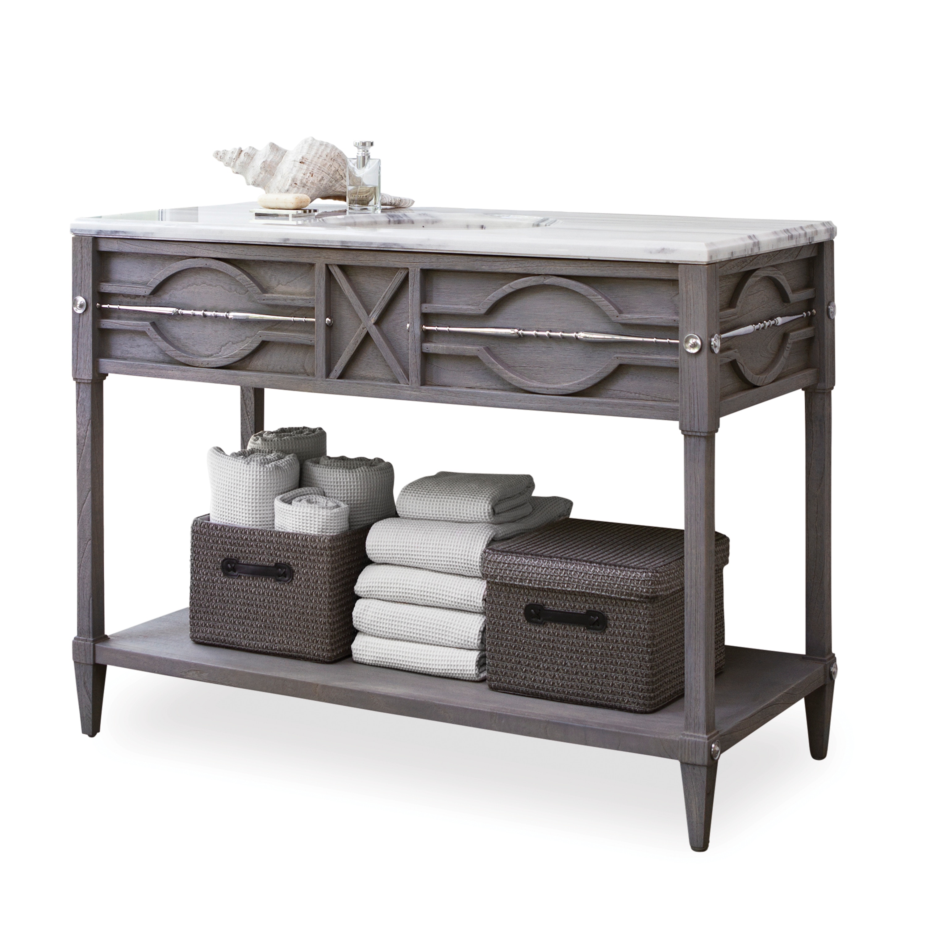 Ambella Home Spindle Sink Chest Weathered Grey 17554-110-411 | Hickory ...