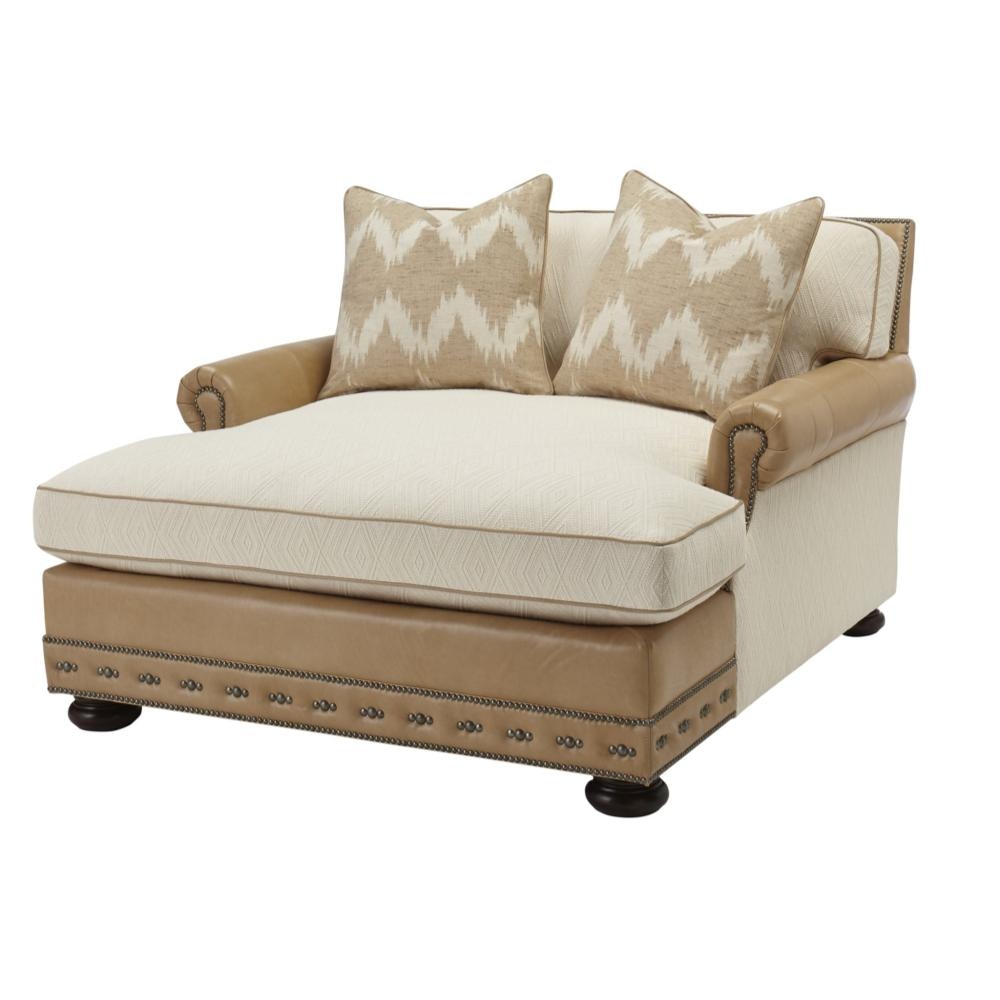 Heritage Furniture Gallery Living Room Dalton Wide Chaise by Massoud Furniture 1823 | Hickory