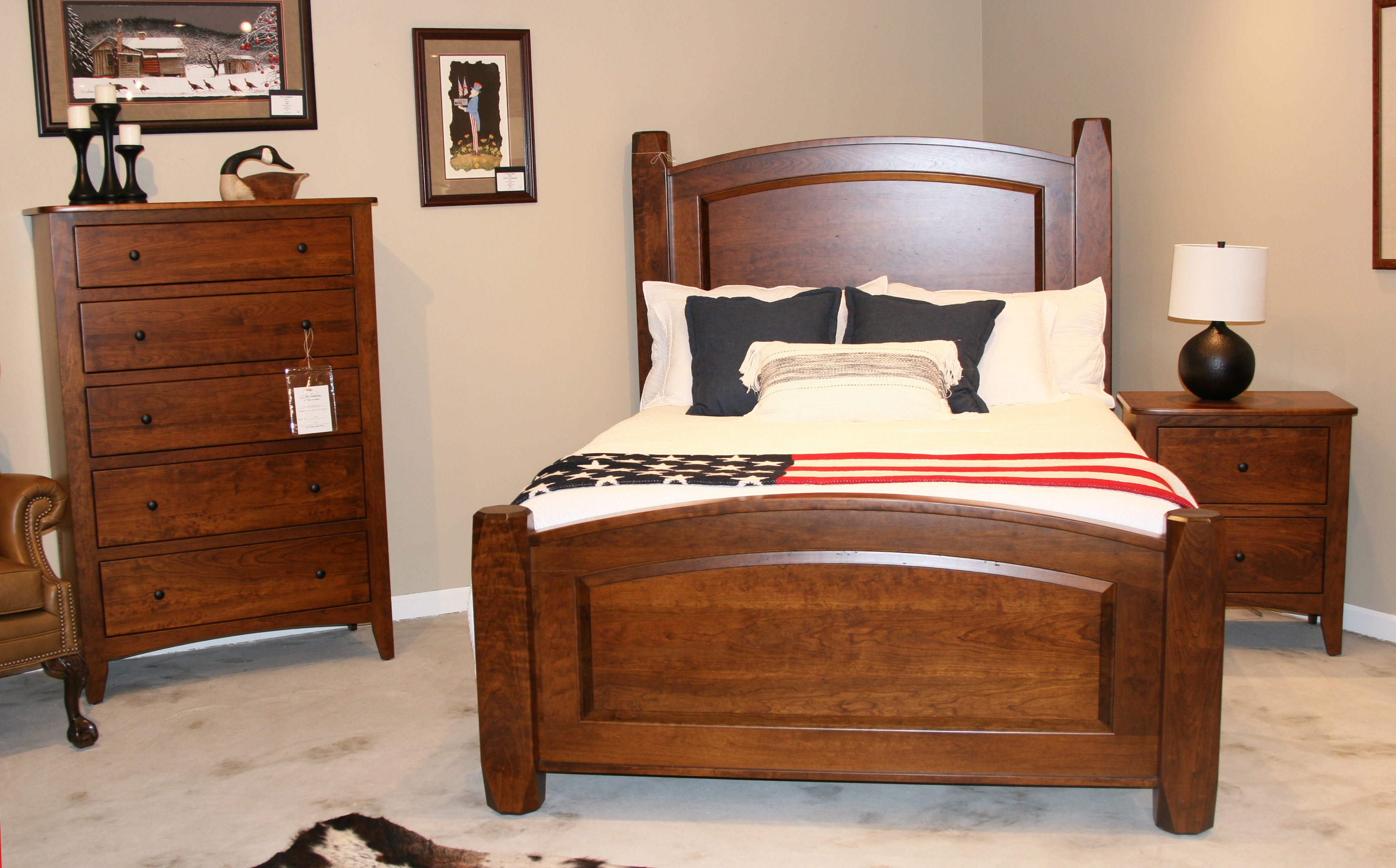 Bob Timberlake American Home Bedroom Solid Cherry Post Queen Bed by Bob ...