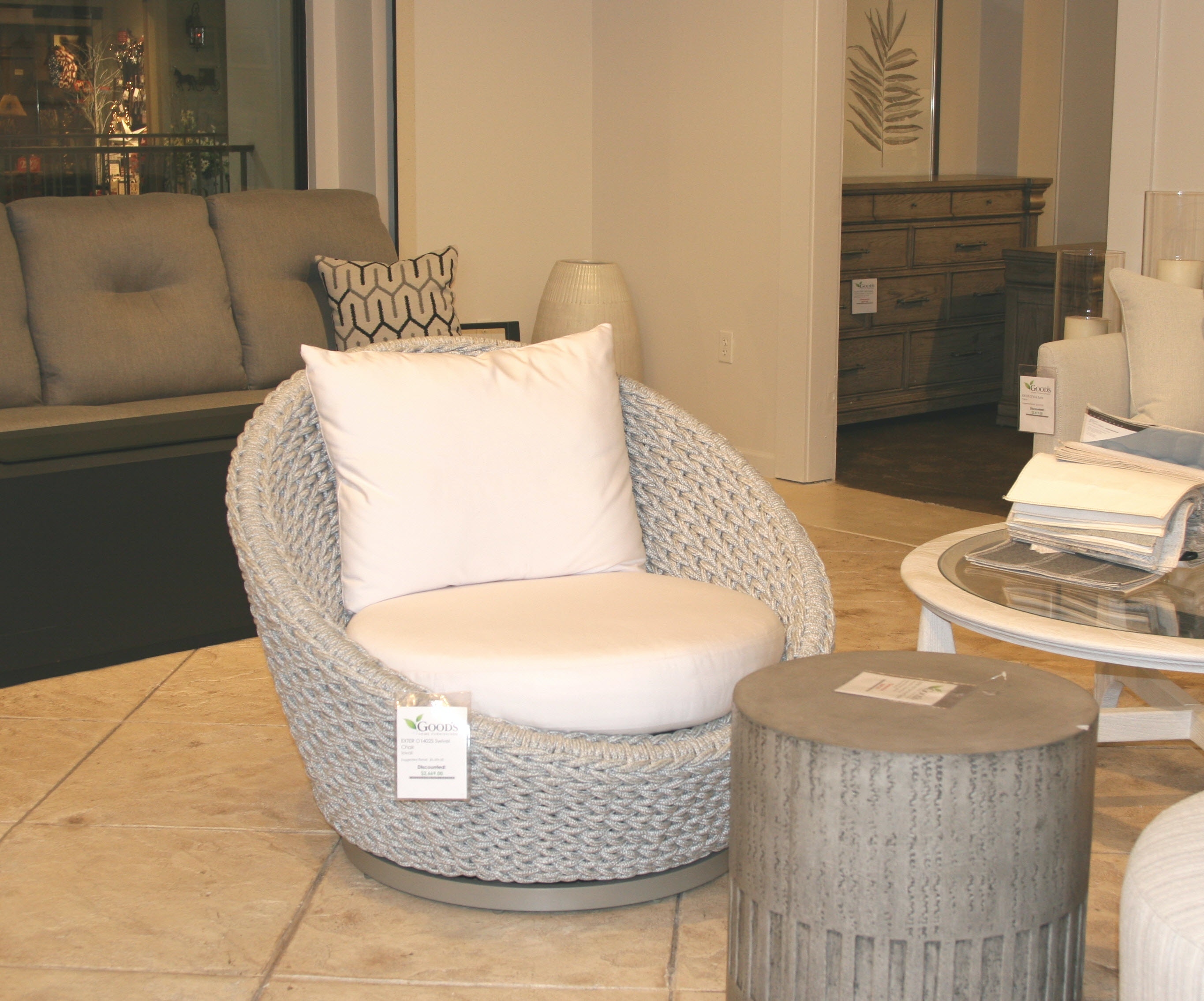 Good's Furniture Outlet Outdoor Furniture Outdoor Savaii Swivel Chair ...