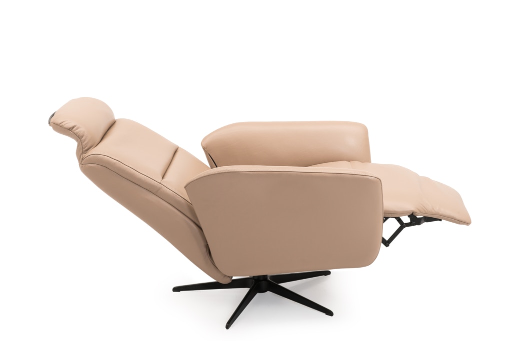 Reflections Furniture Living Room Hi Back Leather Recliner by Hjort ...