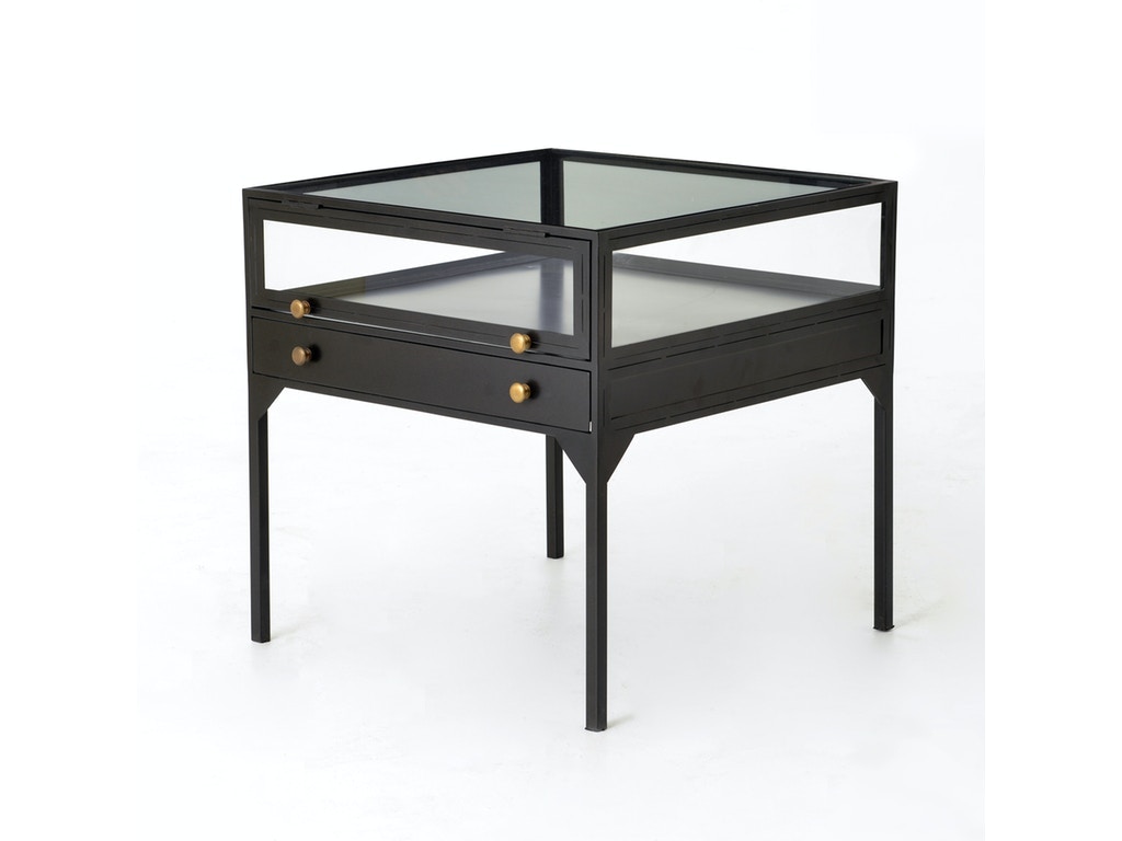 Four Hands Living Room Shadow Box End Table VBEL-F039 | Hickory ...