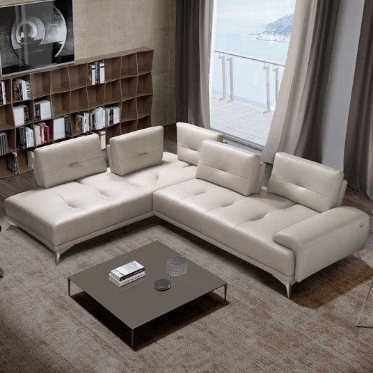 Incanto Living Room Leather Sectional Sofa I764 Hickory Furniture Mart Hickory NC