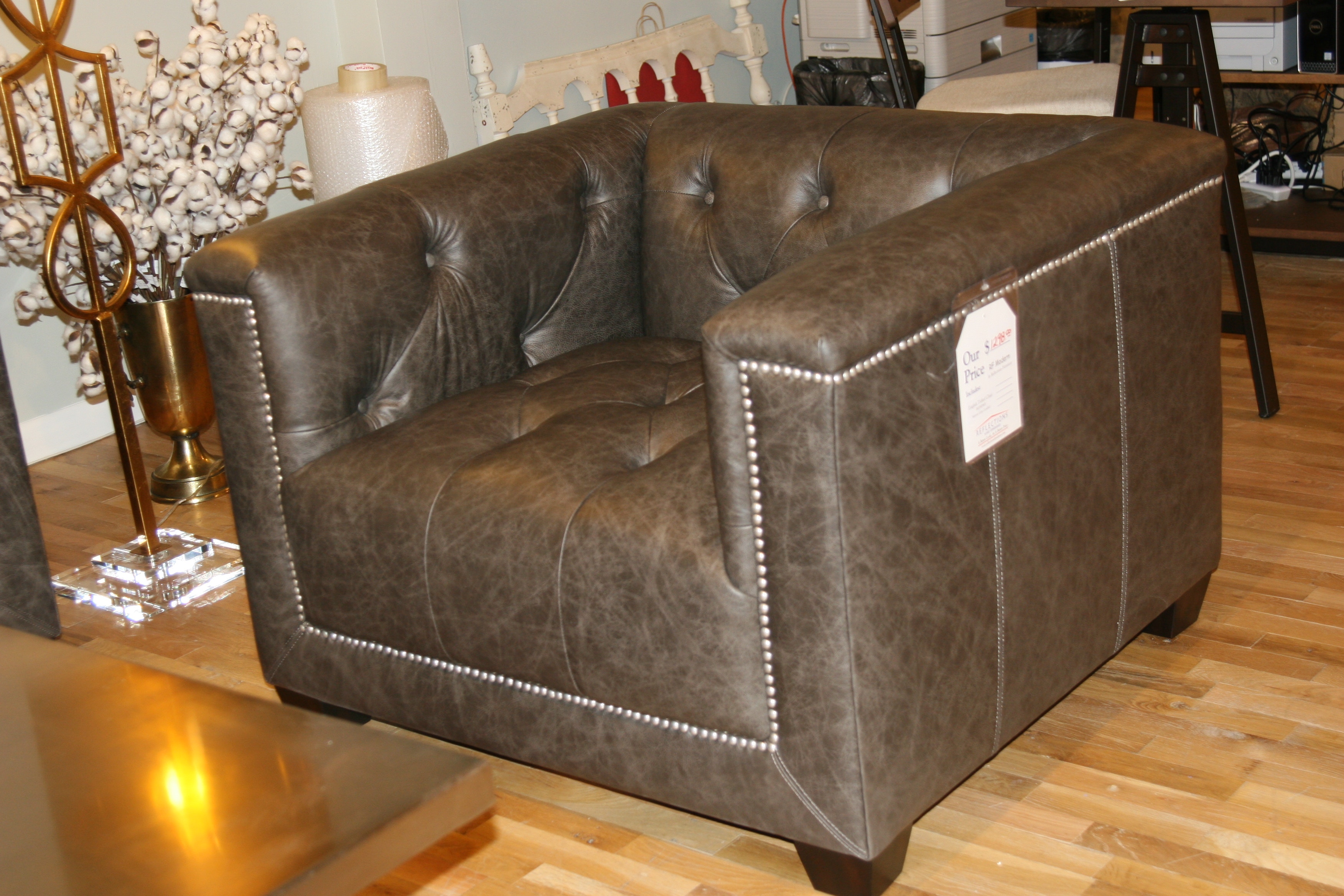 RF Modern by Reflections Living Room English Tufted Chair by RF Modern ...