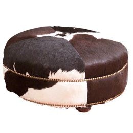 Leather & More Living Room Legacy Leather Collection Robert-Ottoman ...