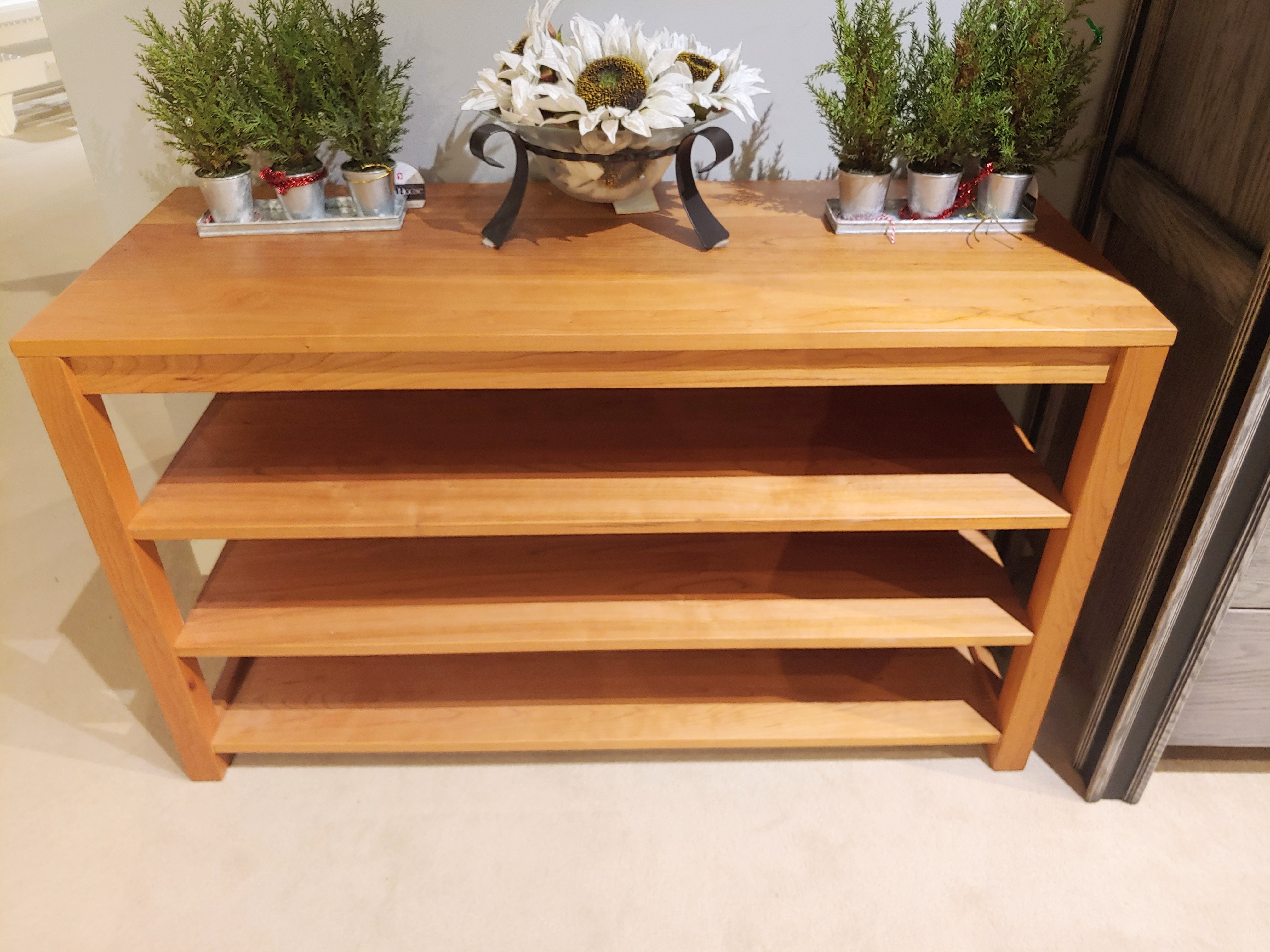 Amish Oak & Cherry Clearance Center Living Room Solid Wood Console ...