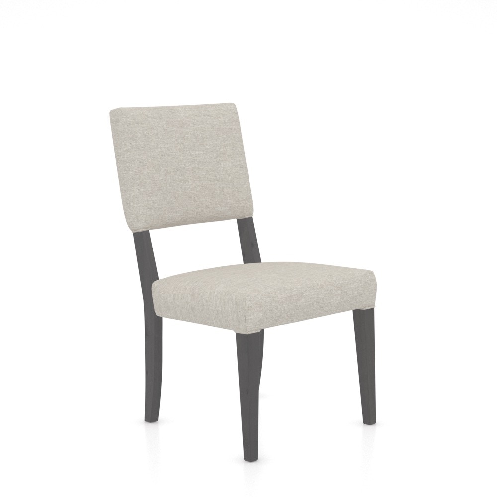 Canadel Upholstered Partial Back Grey Wood Dining Chair CNN05051TB59RNA ...